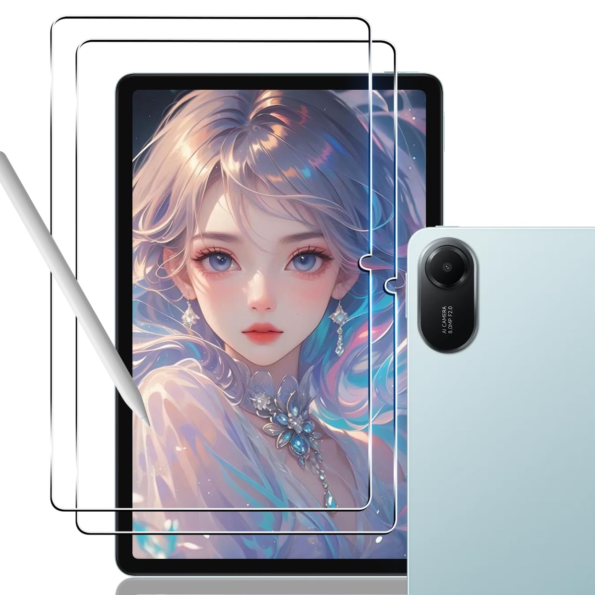 ・対応機種:XiaoMi Redmi Pad 2 ・サイズ:11インチ ・枚数:2枚セット ・素材:日本旭硝子製、強化ガラス ・硬度:9H ・透過率:99.5% ・表面加工:ハードコーティング、オイルコーティング(防油・防指紋)、スムースタ...