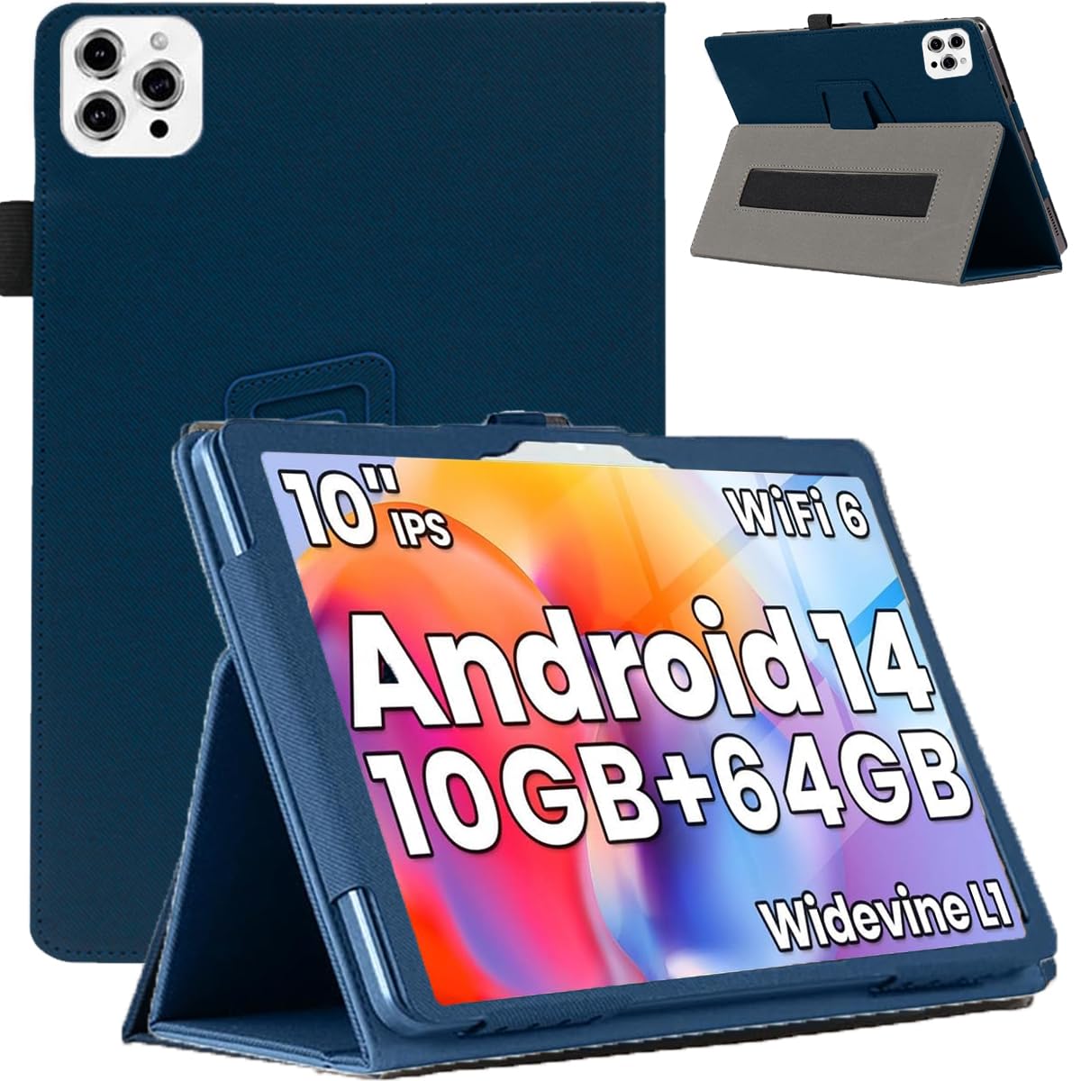 ・対応機種:Tuotatop x13/x13-2/x13-3/x13-4 ・画面サイズ:10.1インチ ・素材:PU素材、マイクロファイバー ・機能:360°全面保護、二つ折りスタンド機能、多視角調整、ペンホルダー付き、磁気吸引、耐汚れ、防...