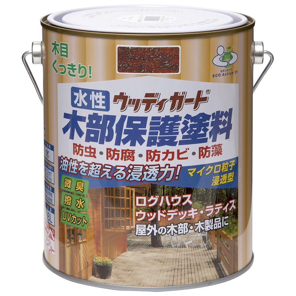 ・容量:1.6L ・カラー:ウォルナット ・塗り面積(2回塗り):約12平方メートル(タタミ約7枚分) ・乾燥時間:夏(30℃)約2時間、冬(10℃)約4時間 ・うすめ方:水(5%が目安)