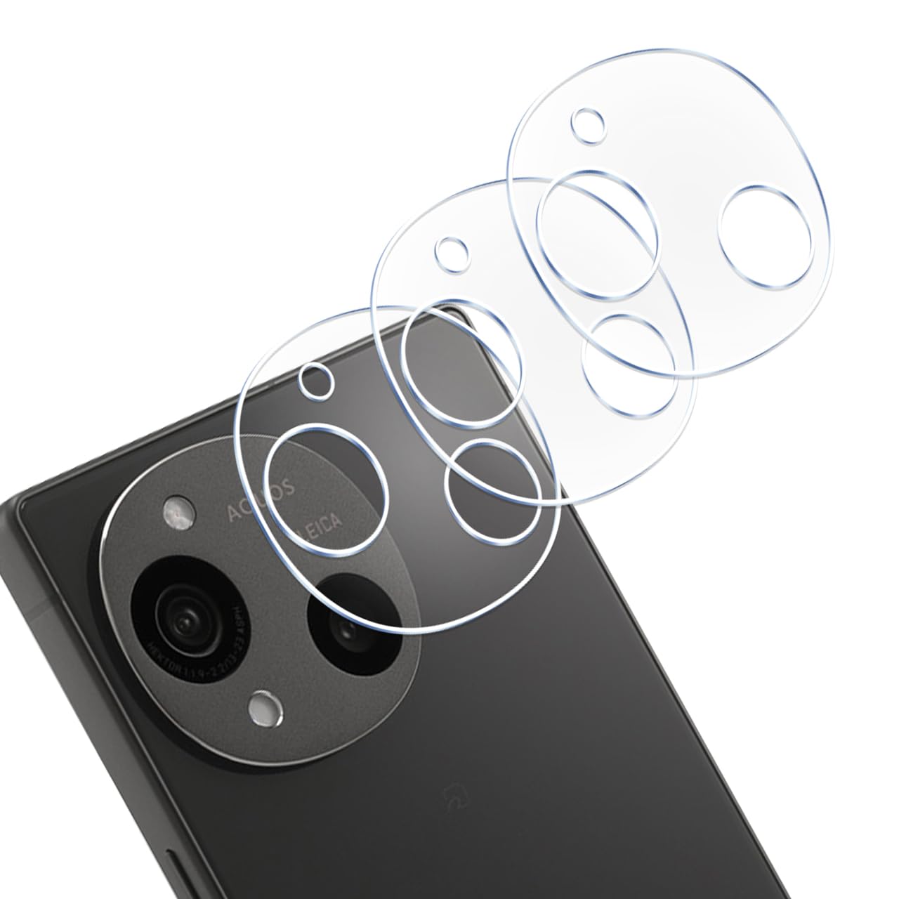 ・対応機種:AQUOS R10 ・素材:国産AGC旭硝子 ・硬度:9H ・加工:飛散防止加工、ナノコーティング、イオン性撥油防水コーティング、ラウンドエッジ加工 ・透過率:99%