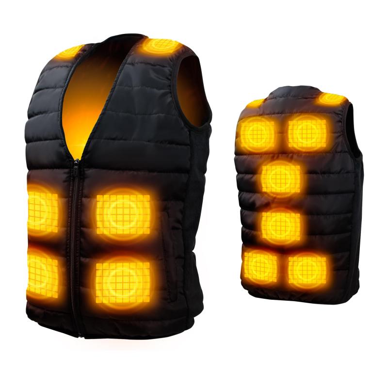[Excitech] 電熱ベスト【国内品質試験実施済み】ヒーターベスト 3段階温度調整 速暖 レディースアクティブ 男女兼用 プレゼント (S M L XL 2XL 3XL)