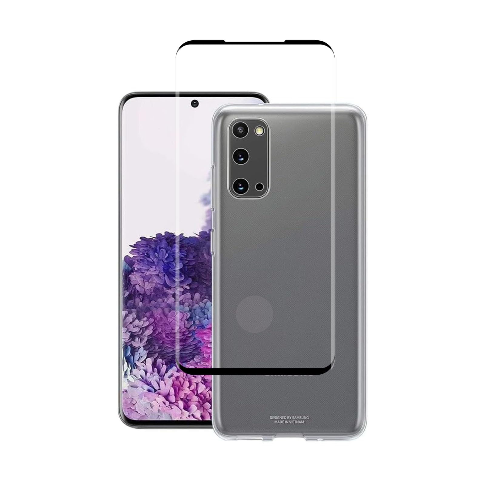 ・対応機種:Galaxy S20 5G (SC-51A / SCG01) ・素材:日本旭硝子(ガラスフィルム)、TPU(ケース) ・表面硬度:9H ・機能:飛散防止加工、指紋防止加工、耐オイルコーティング、高透過、薄型、軽量、散熱加工