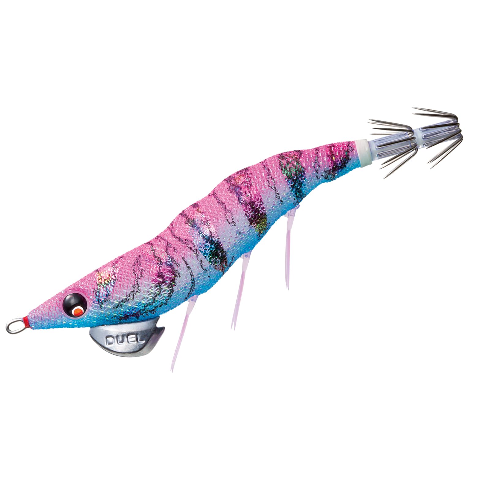 ・対応魚種:アオリイカ ・釣法:イカ釣りエギング ・重量:19g ・サイズ:3.5号 ・カラー:ブルー夜光マーブルピンク(数釣リマスター) BLMP ・発光ピーク波長:488nm ・沈下速度:約3.2秒/m