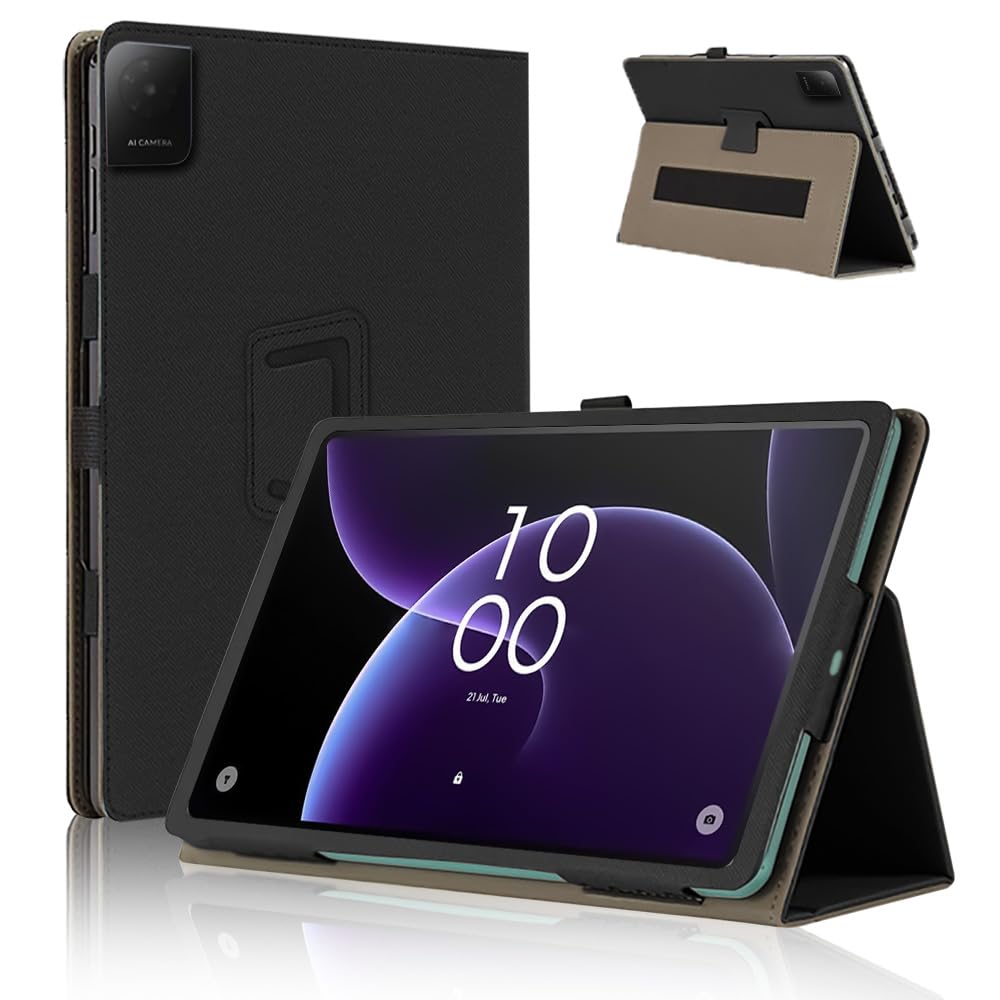 ・対応機種:TCL TAB 10 Gen 4 (8483A) ・画面サイズ:10.1インチ ・素材:PU素材、マイクロファイバー ・機能:360°全面保護、二つ折りスタンド機能、多視角調整、ペンホルダー付き、磁気吸引、耐汚れ、ハンドストラップ付き