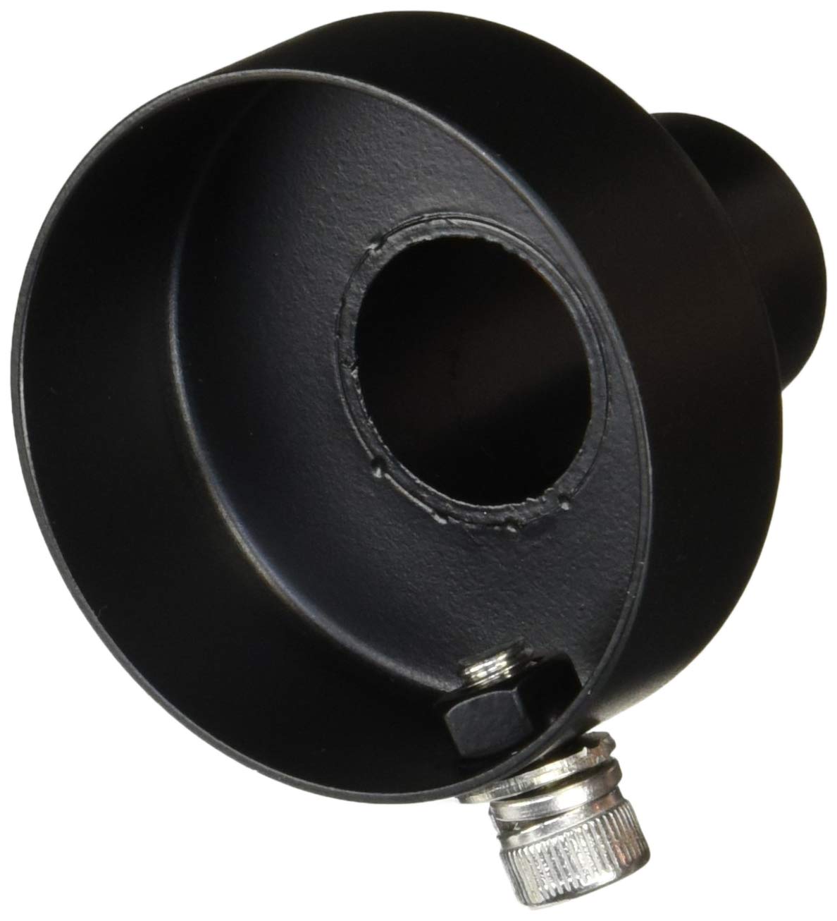 ・対応マフラー内径:Φ53mm ・素材:スチール(黒塗装仕上げ) ・付属部品:固定ボルト (M6×12L) ・商品寸法:全長52.5mm×商品外径Φ42.5mm×商品内径Φ19.8mm