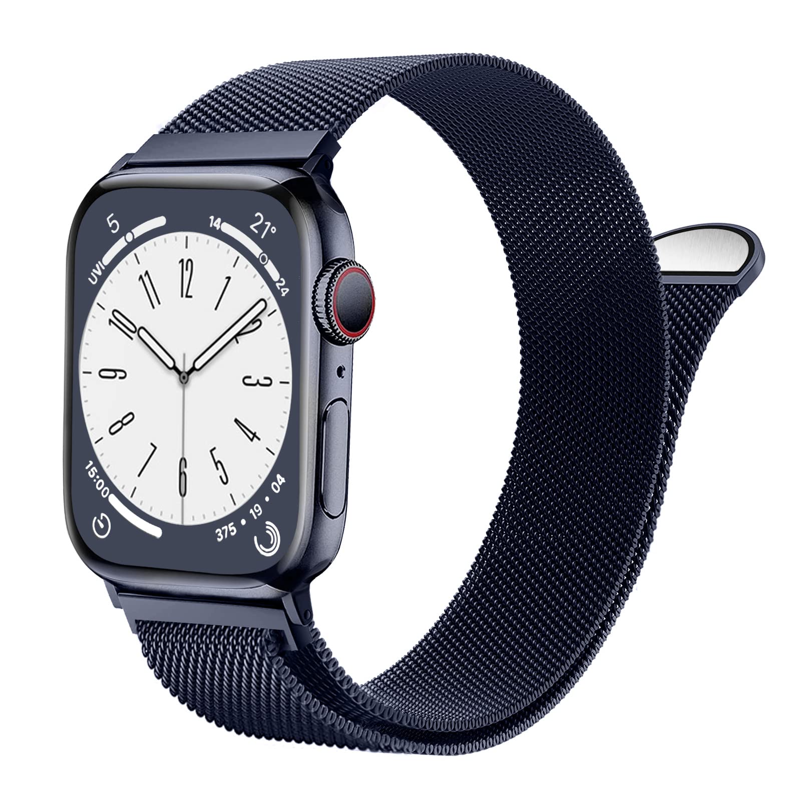 ・対応サイズ:49mm/46mm/45mm/44mm/42mm/41mm/40mm/38mm ・対応機種:Apple Watch Series 11/10/9/8/7/6/5/4/3/2/1/Ultra/SE ・素材:ステンレス鋼 ・デザイ...