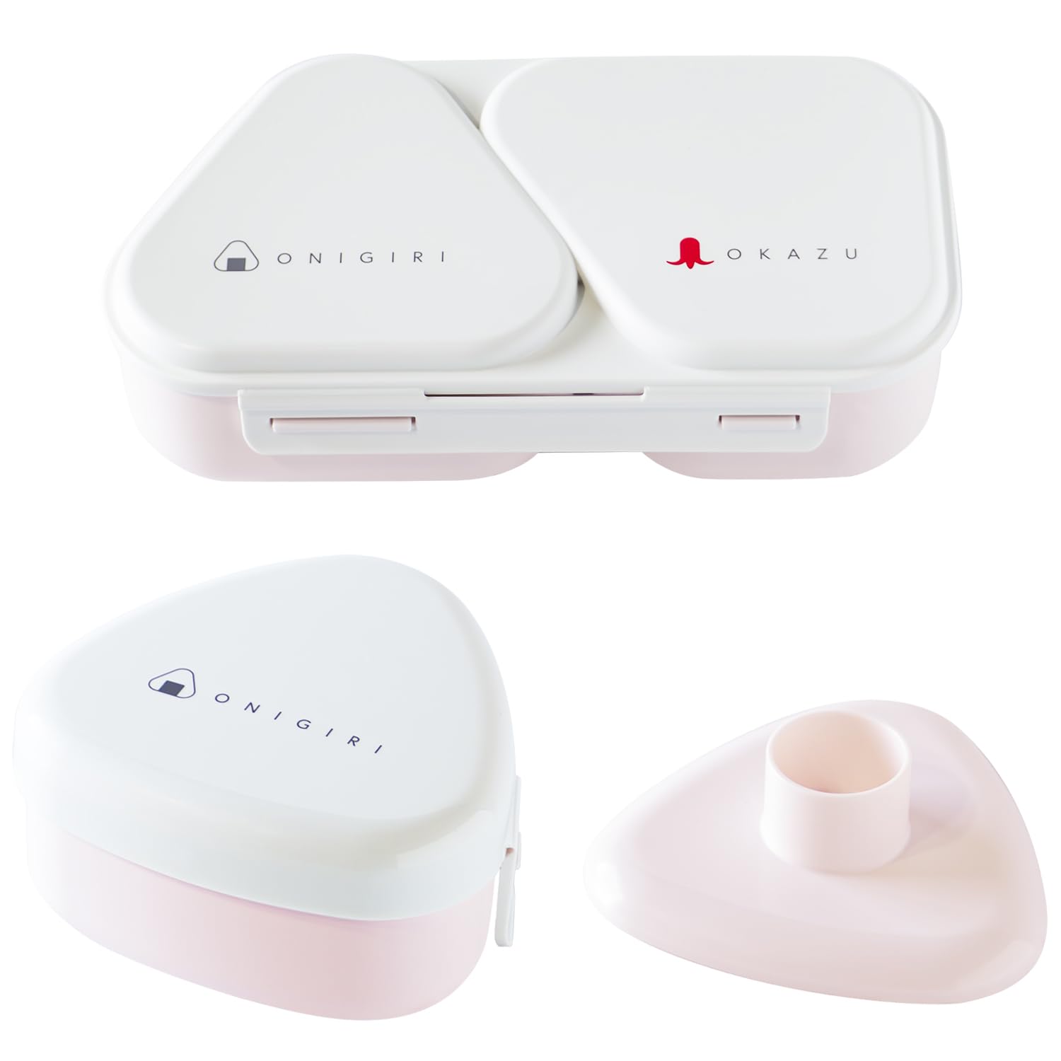 ・サイズ:LS-15=180×99×H52mm、LS-20=109×106×H56mm ・容量:LS-15=465ml(おにぎり=215ml、おかず=250ml)、LS-20=290ml ・素材:ポリプロピレン(本体・フタ・押し型) ・食洗...