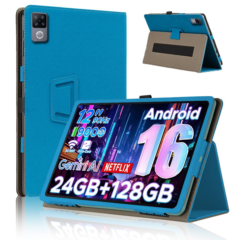 ・対応機種:DOOGEE U12 ・サイズ:12インチ ・素材:PU素材、マイクロファイバー ・機能:360°全面保護、二つ折りスタンド機能、多視角調整、ペンホルダー付き、磁気吸着、耐汚れ、ハンドストラップ付き