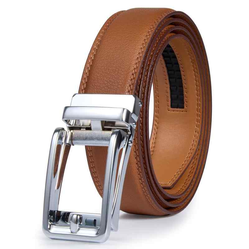 [VATAN] 本革 ベルト メンズ ビジネス - オートロック式 ベルト 穴なし 無段階調節 スーツ用 紳士 ベルト 大きいサイズ 箱付き【自在長さ調整】採用無段階調整ベルトカット方式設計、バックルを外し不要部分をカットするだけで穴あけ不...