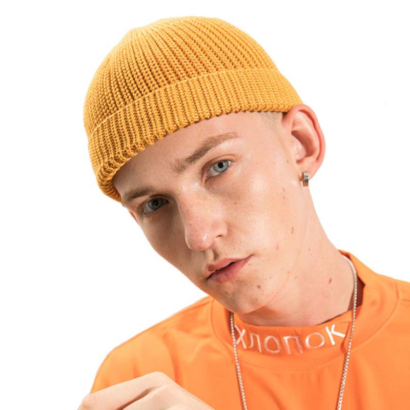 [Croogo] サマーニット帽 メンズ 浅め ビーニー帽 無地 シンプル 薄い ニットワッチ カプッチョリッド 春 秋 冬 ショートキャップ ボーダーニットキャップ カッコイ イスラム帽 防寒 レトロメサイズ：フリーサイズ53-59cm。...