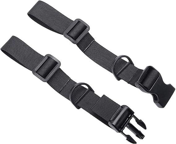 [TS・CORP] チェストストラップ リュックずれ落ち防止ストラップ ショルダーずり落ち防止バンド バックル式 調整可能 バックパック/リュックベルト 肩紐固定大人 子供 適用 ブラック🌟 実用性: 肩や背中の負担を軽減し...