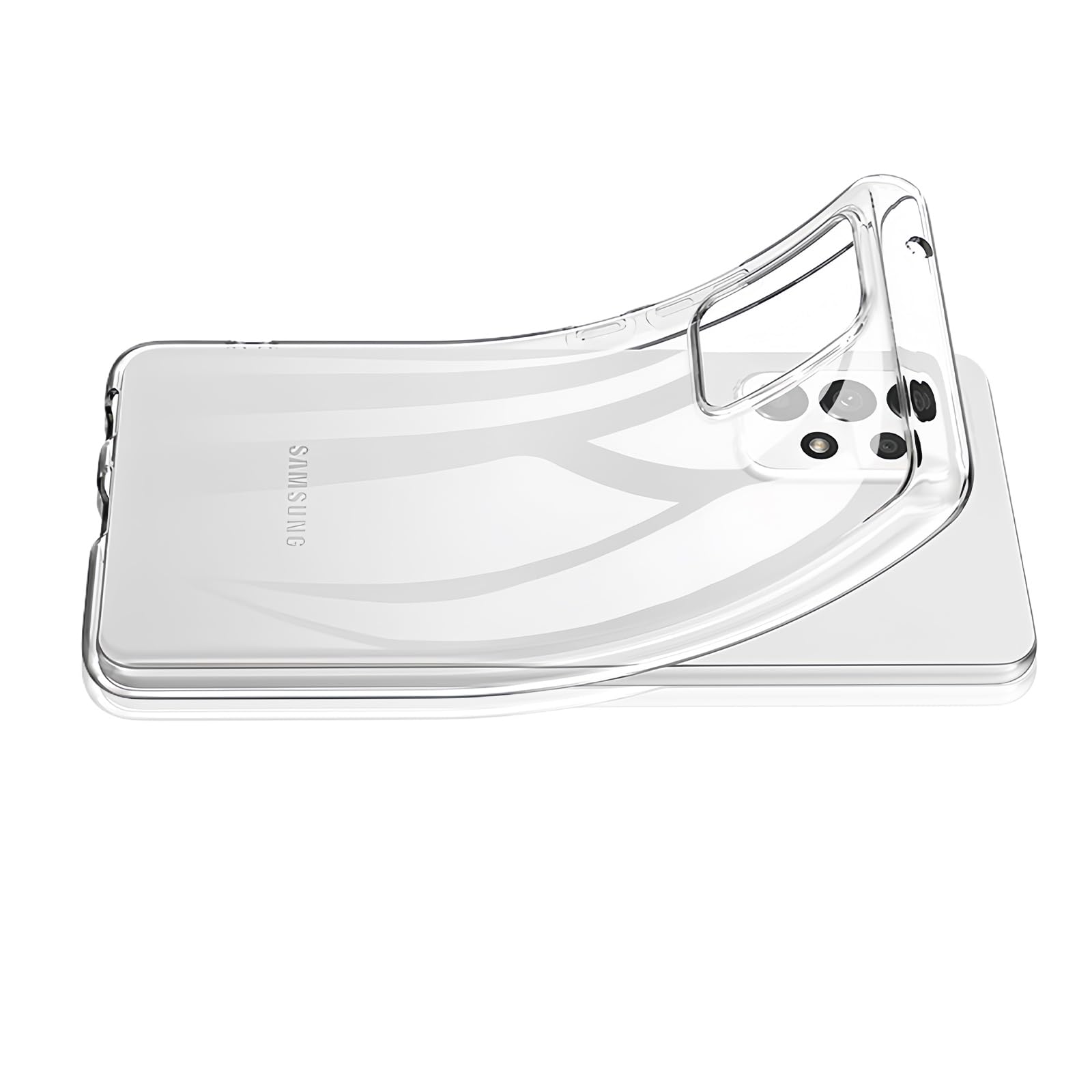 ・対応機種:Galaxy A53 5G / SC-53C / SCG15 ・厚さ:約1.2mm ・素材:TPU ・機能:カメラレンズ保護設計、衝撃吸収、防指紋、ワイヤレス充電対応、ストラップホール付き
