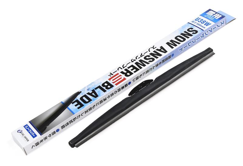 ZAC JAPAN COMPANY 雪用ワイパー スノーアンサー S ブレード 380mm U38Wグラファイトスノーワイパー国産車用Uクリップ長さ: 380 ミリメートル