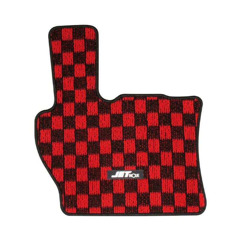 ジェットイノウエ(JET INOUE) フロアマット チェック柄 UDクオン レッド/黒 R 523294ハローマットチェック柄 UDクオン レッド/黒 R
