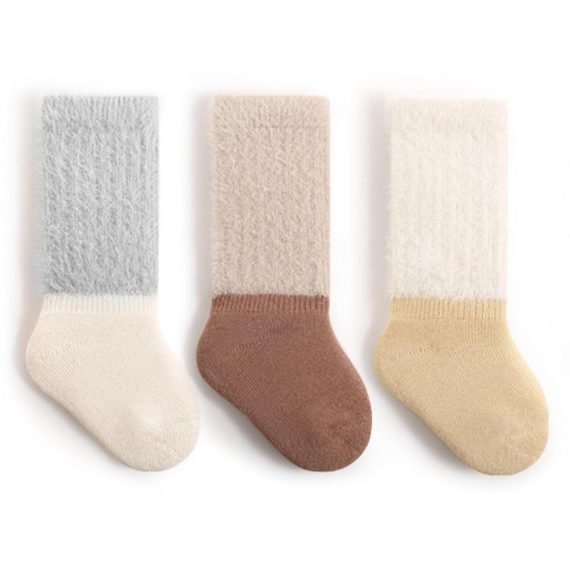 [HAYAHARU] ベビーソックス 保温防寒 赤ちゃん靴下 可愛い 新生児ソックス 綿 柔らかい 滑り止め付き 秋 冬 厚手 子供靴下 冷え性対策 女の子 男の子 出産祝い