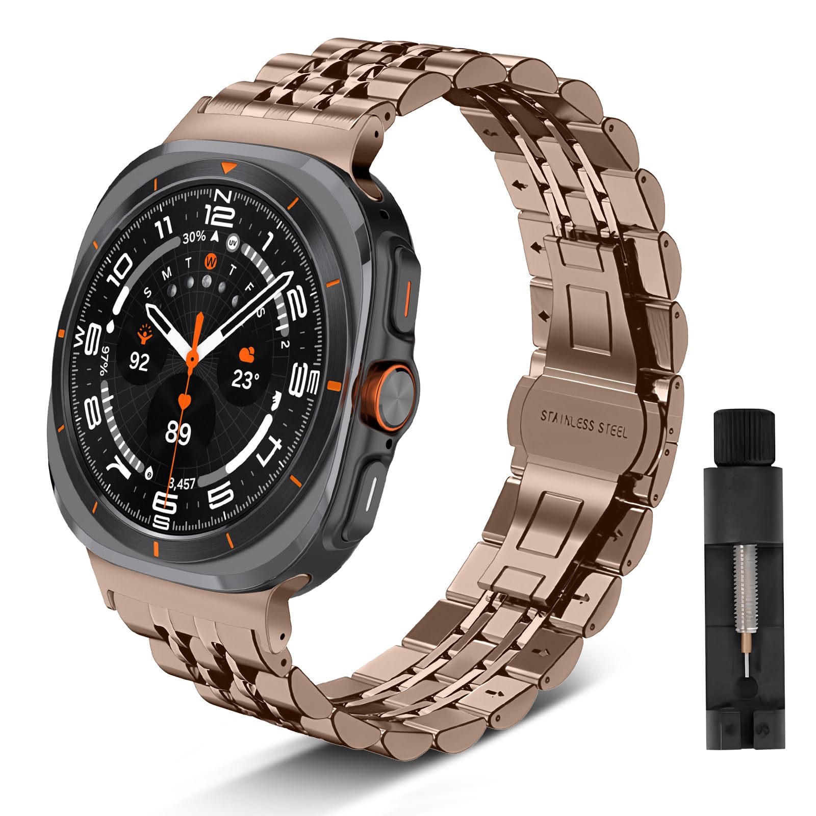 ・対応機種:Samsung Galaxy Watch Ultra 47mm 2025/2024、Galaxy Watch 8 Ultra、Galaxy Watch 7 Ultra ・素材:ステンレス ・対応手首周り:140mm~195mm ...