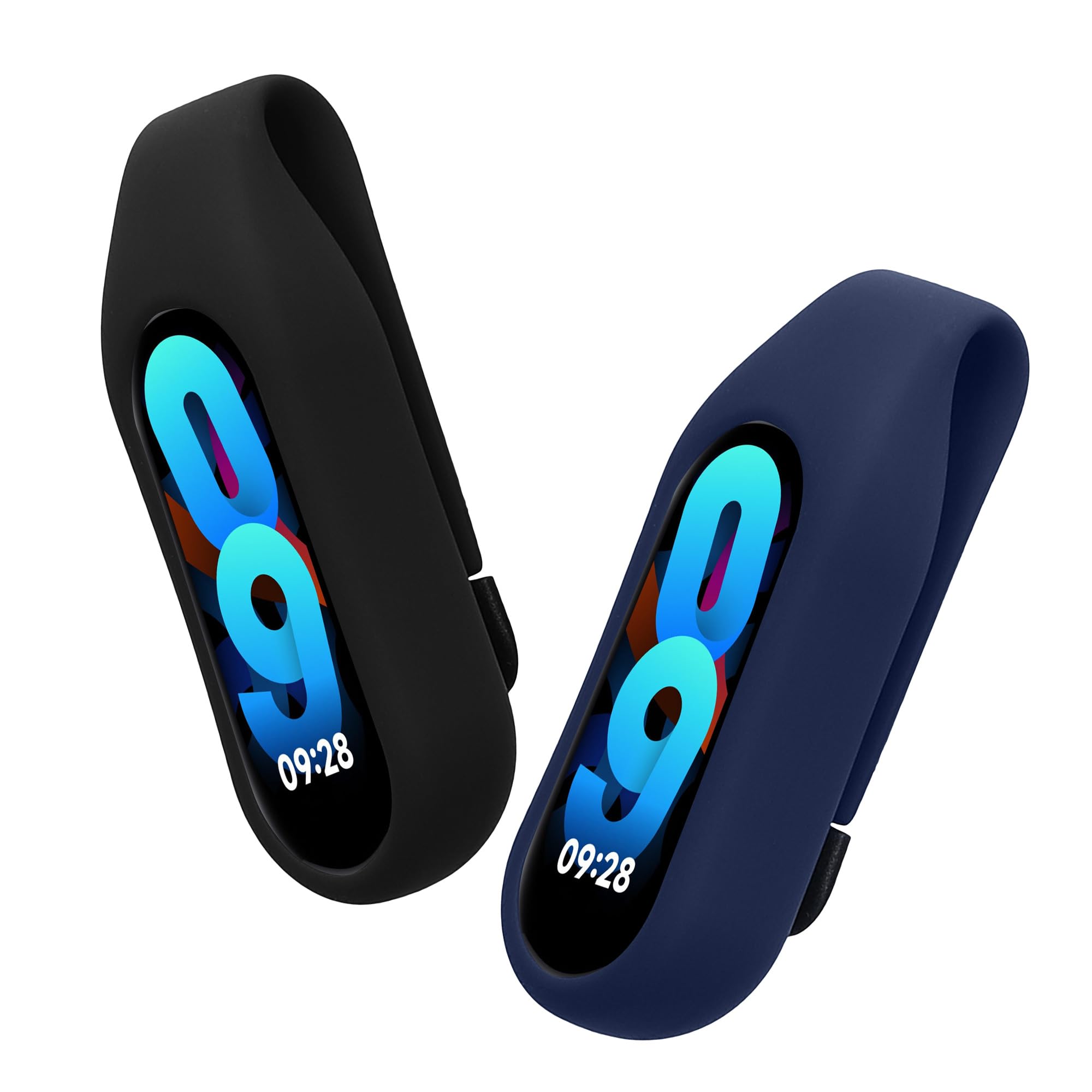 ・対応機種:Xiaomi Mi Band 10 / 9 / 8 ・素材:TPUシリコン ・セット内容:クリップホルダー×2 ・カラー:黒色、紺色