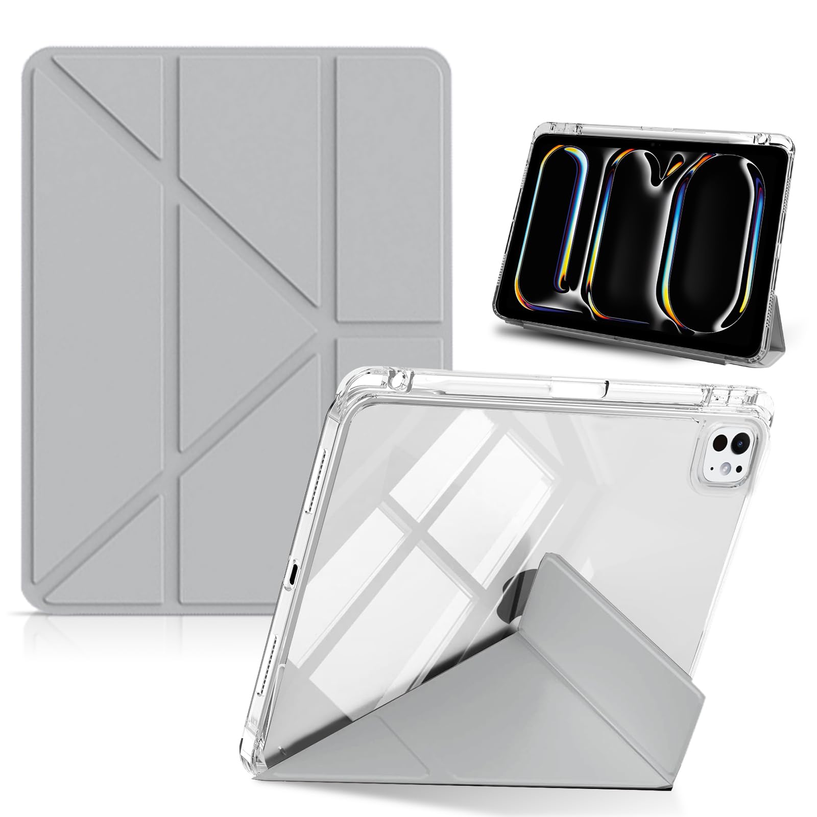 ・対応機種:iPad Pro 11インチ M5 2025 第6世代 (A3357, A3358, A3359)、iPad Pro 11インチ M4 2024 第5世代 (A2836, A2837, A3006) ・素材:PUレザー(外層)、...