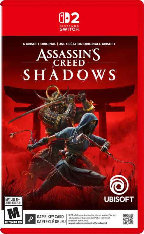 Assassin's Creed Shadows Standard Edition (Game-Key Card) (輸入版:北米) – Switch 2日本の戦国時代を舞台に、忍と侍の二人の視点で物語が進むアクションRPG。広大なオープン...