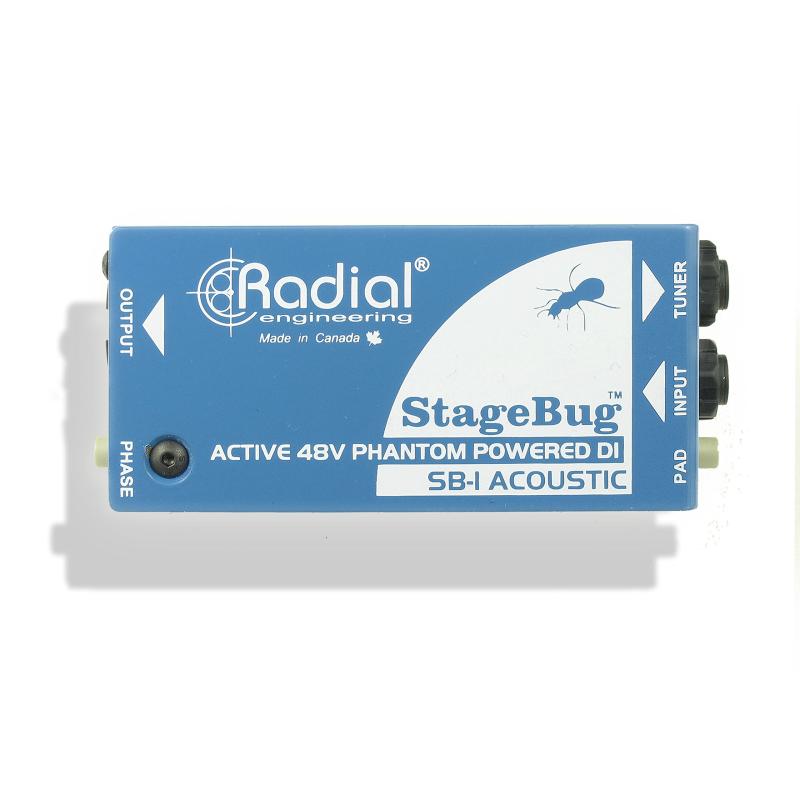 RADIAL StageBug SB-1 Acoustic エレアコ用アクティブDIボックスA high-performance active direct box made for players that are on the move...
