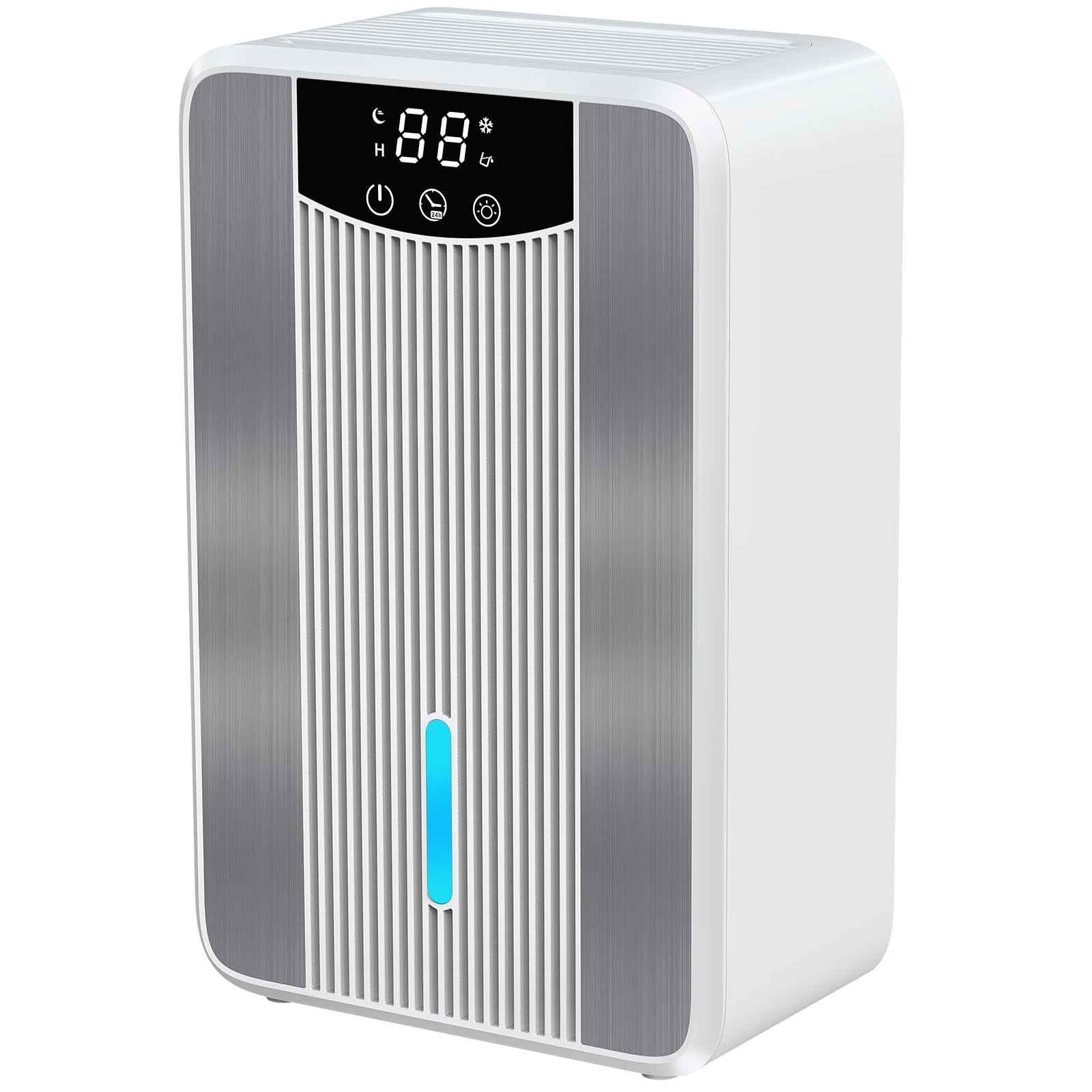 ・除湿方式:ペルチェ式 ・タンク容量:1000ml ・除湿能力:最大約500ml/日(室温30℃、湿度80%RH環境下) ・消費電力:約30W ・電気代:約1.09円/時間 ・機能:満水時自動停止機能 ・LEDライト:7色グラデーション ・...