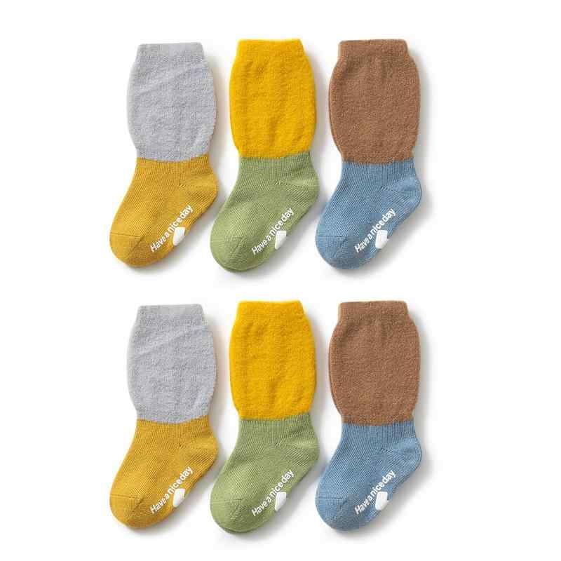 [nalaina] 赤ちゃん 靴下 3足セット ベビー ソックス 新生児 もこもこソックス 滑り止め 綿 柔らかく 分厚くて暖かい 快適 通気性 抗菌 防寒 かわいい 春 秋 冬 通園 通学 Mサイズ 9?11cm（6～12ヶ【サイズ】M　...