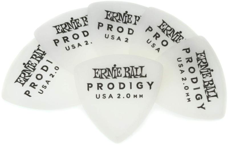 【正規品】 ERNIE BALL 9338 ギターピック WHITE LARGE SHIELD PRODIGY トライアングル ラージ 2.0mm デルリン ホワイト 6枚 パックErnie Ball Prodigy ピック素材：Delri...