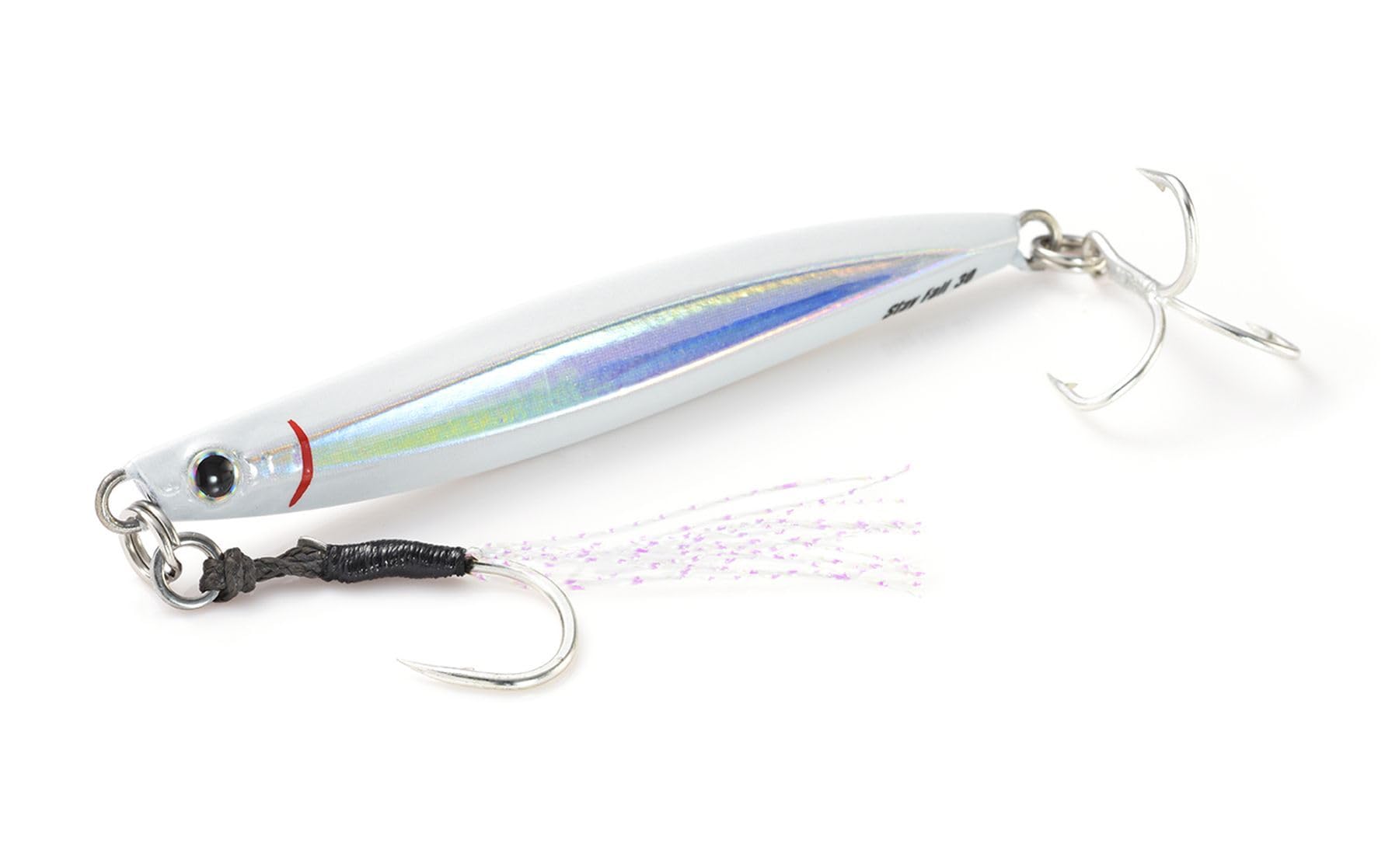 ・梱包サイズ:3.0×14.0×8.0(cm) ・色:WHK ホワイトナイト ・全長:83mm ・自重:40g ・主な対応魚種:青物等