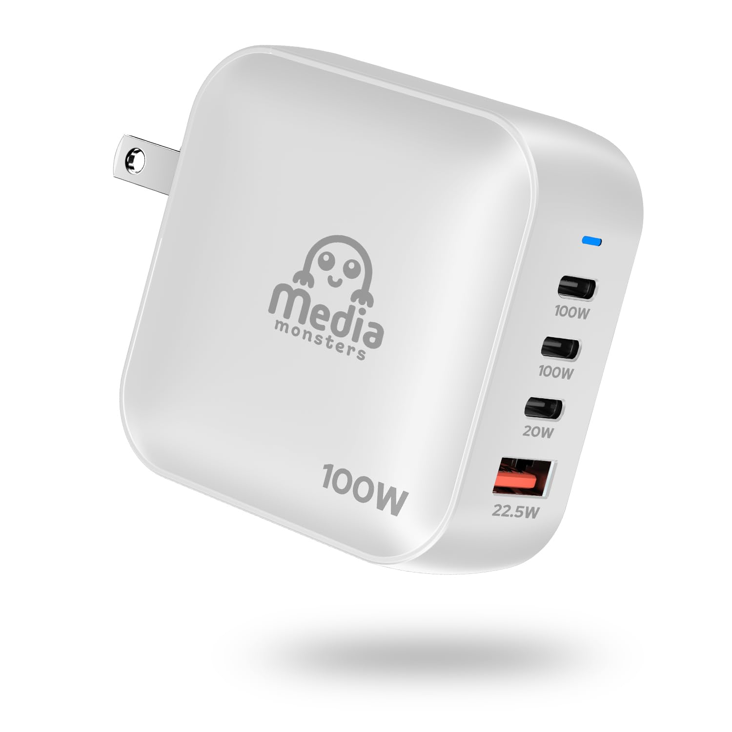 ・ポート構成:USB-C×3、USB-A×1 ・最大出力:100W ・対応規格:USB Power Delivery 3.0 (PD 3.0)、PPS、Quick Charge 3.0 ・保護機能:過電流保護、過電圧保護、短絡保護、過熱保護...