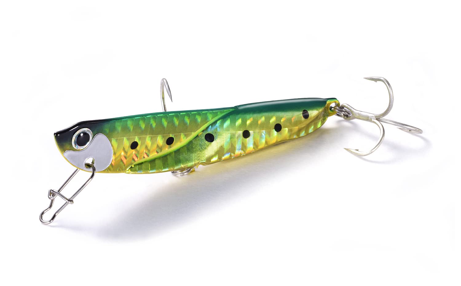 ・サイズ:85mm ・重量:40g ・フック:#6 ・タイプ:スーパーシンキング ・素材:1mmステンレスプレート、鉛