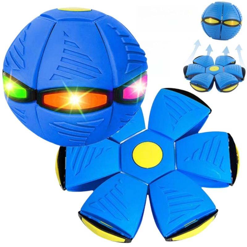 【2025年新型】 変形可能なUFOマジックボール光る排気ボール UFOマジックボール 変形可能なUFOボール 魔法の空飛ぶ円盤ボール 空飛ぶ円盤おもちゃのボールミニ空飛ぶ円盤ボール 空飛ぶ円盤【 素材】ペット用おもちゃの空飛ぶ丸いボールは...