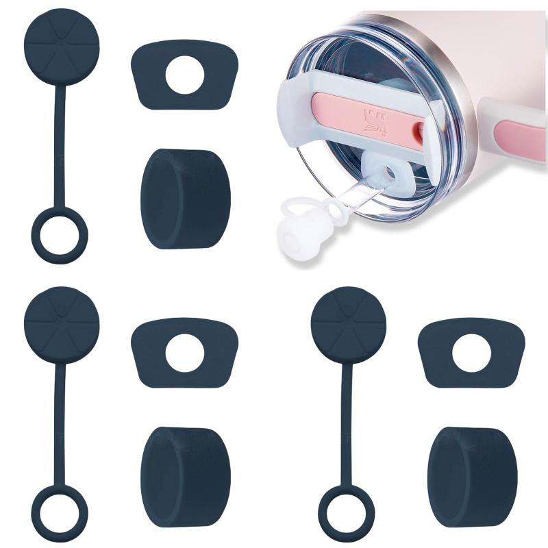 Stanley (スタンレー)ストローカバー＆こぼれストッパー 9個セット(バージョン2.0 適用) 30オンス・40オンス対応、ほこりを防ぎ 旅行 キャンプ、ビジネス 日常使用用の固定ストロー【バージョン2.0専用設計】 :のこぼれストッ...