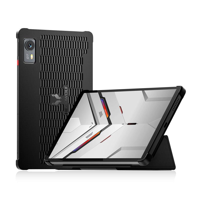 Headwolf Titan 1タブレットケース 正規品 専用カバー 保護ケース マグネット 吸着式 軽量 薄型 取り外し可能 放熱デザイン スタンド機能 タブレットPCケース 動画視聴 仕事 PCレザー【マグネット吸着で簡単装着】Head...