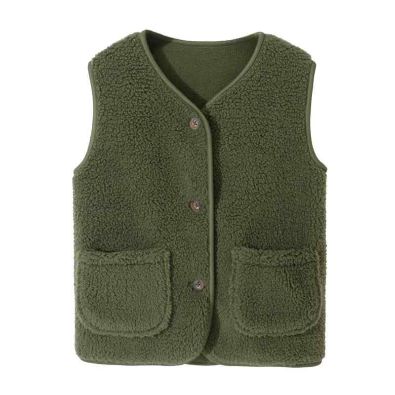 [chickiddos] キッズ フリースベスト 男の子 女の子 ボアベスト 無地 もこもこ 起毛 ふわふわ 柔軟 ホットコット 春秋冬 アウターコート 厚手 暖かい 重ね着 110-160軽量で保温性：キッズ フリースベストは、軽量で保温...