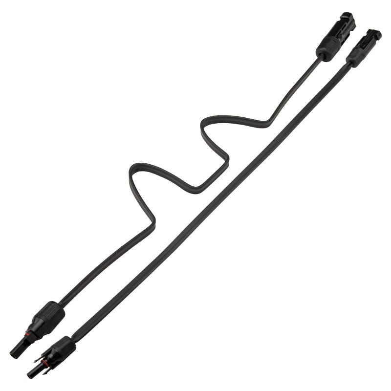 Leehitech ソーラーフラット延長ケーブル オス to メス フラットで柔軟曲げ可能なウィンドウ ケーブル 窓から簡単に掘削は不要 超薄型 防水、防塵、耐久、耐摩耗、高耐候 、 ソーラーパネル