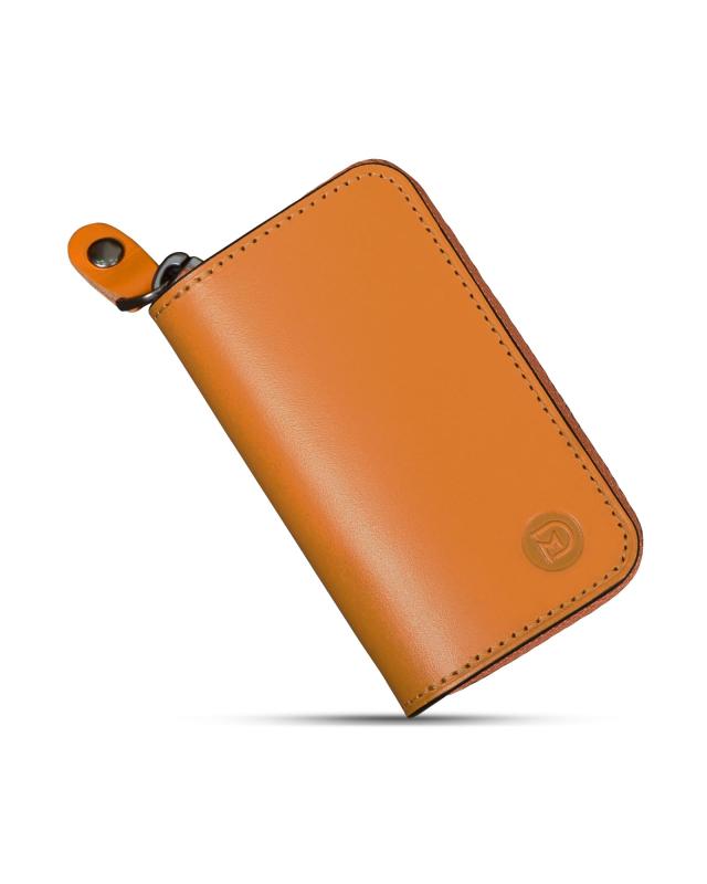 [Modiko] キーケース メンズ スマートキー対応 日本製 本革 ファスナー キーケース 車 コンパクト key case カラビナ プレゼント【日本随一の栃木レザー】世界的に評価の高い国産の栃木レザーを採用している本革キーケースです。...