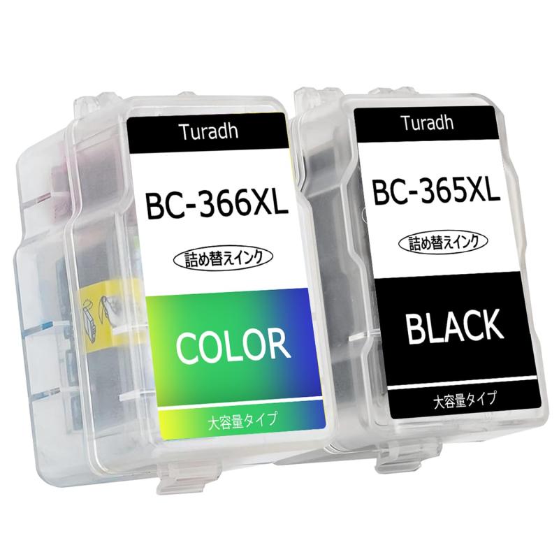 BC-365XL BC-366XL キャノン 用 365 366 Canon 対応 TS3530 TS3730 プリンター インク BC-365 BC-366 詰め替えインクカートリッジ 【Turadh】【対応機種】Canon用 TS353...