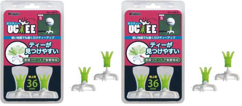 Tabata(タバタ) ゴルフ ティー 置くティー オクティーショート オクティー プットティー 置くだけ ワンプッシュ 冬 早朝 固い地面に置くだけ GV1409 GV1410