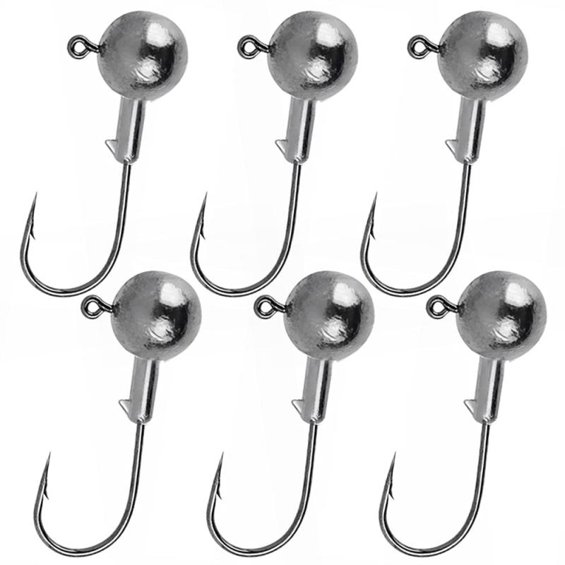 ジグヘッド 50個入り 1g/2g/3.5g 丸型 ジグ ヘッド セット ルアー アジング メバリング ワーム オモリ 釣り 用品 釣り具パッケージ内容：ジグヘッド50個セット　重さ：2g/3.5g鉛と高炭素鋼を採用されており、頑丈で安定性...