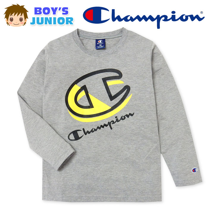 コメント 2色使いのブランドロゴがクールで かっこいいChampion長袖Tシャツ。 天竺素材で肌触りも柔らかくいつで も快適な着心地♪普段使い、通学、 スポーツ時にも活躍するアイテムで す☆ 特長 ・Champion(チャンピオン) ・長...
