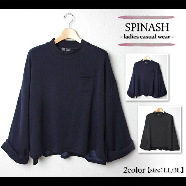 コメントゆったりめのシルエットと伸縮性豊かな柔らか素材が嬉しい長袖プルオーバー。ふんわり裏起毛仕様で冬でも暖かく着まわせます。袖の折り返しや胸ポケットアクセントがシンプルにオシャレな一枚です。特長・裏シャギープルオーバー・ゆったり　・襟リブ...