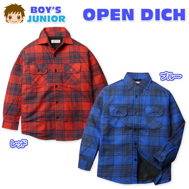 コメント カジュアルの定番人気、チェックシャツ が裏ボア仕様で登場！肌触りふんわり優 しく暖かい冬に快適な着心地です♪単品 でも、インナーを合わせて重ね着にも活躍☆ 特徴 ・OPEN DICH(オープンディッチ)　 ・ネルシャツ ・裏ボア(...