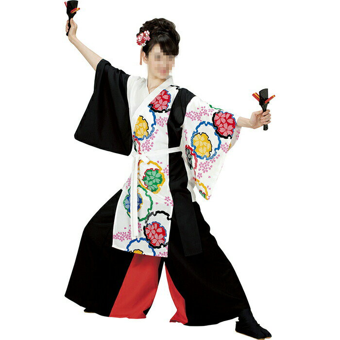 ・上衣 (前身丈105cm　後身丈75cm　身幅56cm　袖丈49cm　袖幅35cm） ※上衣のみの販売になります。モデル着用のその他商品は別販売となります。 サイズ：フリーサイズ（レディース） 主素材：ポリエステル100％ 商品画像のモデ...