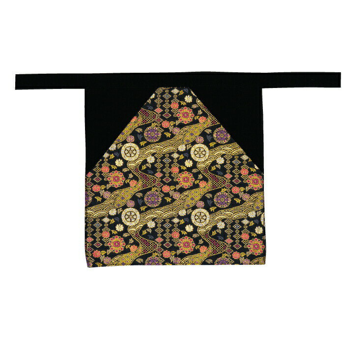 主素材：ポリエステル（ひも、無地部分：綿100％）金属糸使用 巾：28cm 丈：31cm（ひも部分含む） 裏面にファスナーがついており、小物が入れられます。メーカー希望小売価格はメーカーカタログに基づいて掲載しています