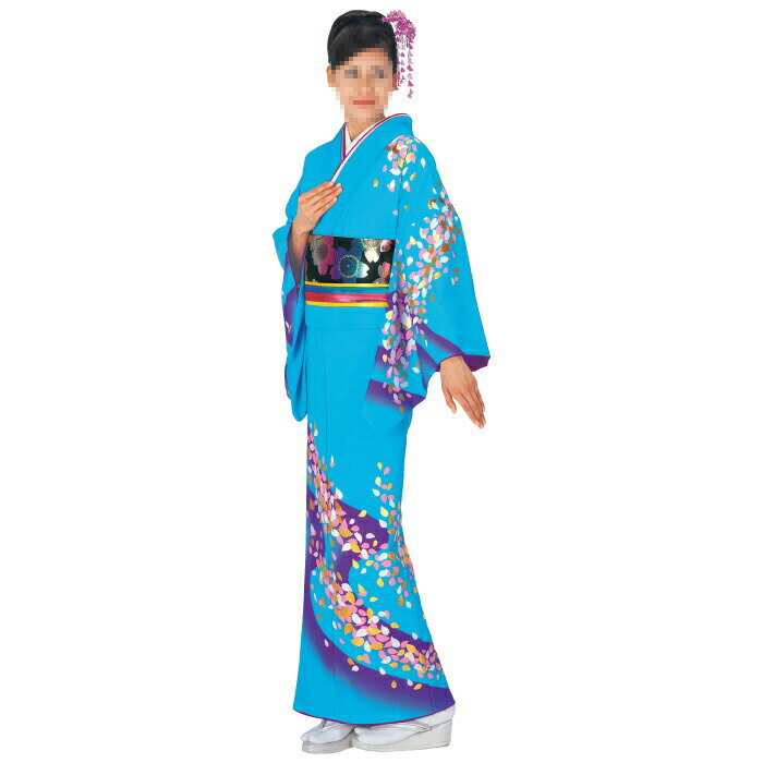 品質：ポリエステル100％ 一越絵羽 胴抜仕立 女性用　広衿 身丈165cm　袖丈49cm　裄68cm　 ※帯・履物等は付属いたしません。メーカー希望小売価格はメーカーカタログに基づいて掲載しています