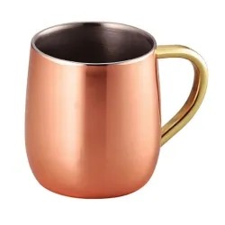 食楽工房 銅・ステンレス 2重マグカップ 250ml CNE905 日本製 銅の美しさとステンレスの使いやすさ。燕の職人が仕上げた二重構造マグ。 新潟県燕市の職人が一つひとつ丁寧に仕上げた「食楽工房」の2重マグカップです。外側に銅、内側に1...