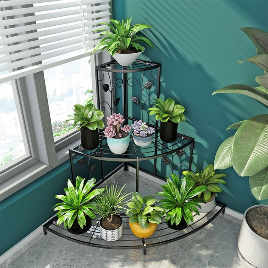 ??【製品仕様】製品：フラワースタンド/花架 ; 製品サイズ：85x60x65cm; 材質：防錆コーティングされた鉄パイプ。 ご注意ください：この製品はフラワースタンド自体のために販売されています。 ポットやその他の植栽ツールは含まれていま...