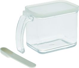 耐久性に優れ、プロの酷使にも充分性能を発揮します。商品名 スタビアクックポット サイズ：88×160×106mm 容量：750ml 材質：本体/ポリスチレン 　　　　蓋・スプーン/ポリプロピレン スムーズに開閉してしっくりと手に馴染む、片手...