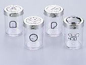 透明なポリカーボネイト製の調味料入れです。 中身が見えるので調味料の残量が一目でわかります。 商品名ポリカーボネイト 調味缶 小 P缶 サイズ:φ57mm×H 75mm ※P缶(こしょう)1点の価格になりますので、ご注意ください。透明なポリ...