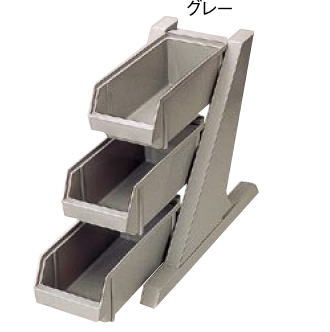 ◆画像のボックスカラーはグレーです。 　　（ご注文はブラウンになります。）商品名BKオーガナイザー 3段1列 O-3-1-B サイズ：A190×B565×C355mm●スタンドはすべてポリカーボネイト製。強度・耐久性に優れ、いつまでも美しさ...